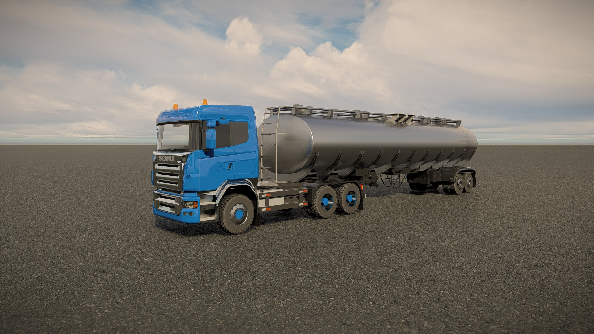 Scania Fuel Tanker - 3D Model by AlphaGroup