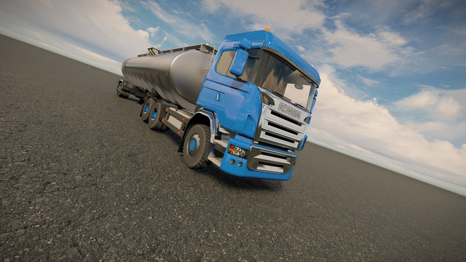 Scania Fuel Tanker - 3D Model by AlphaGroup