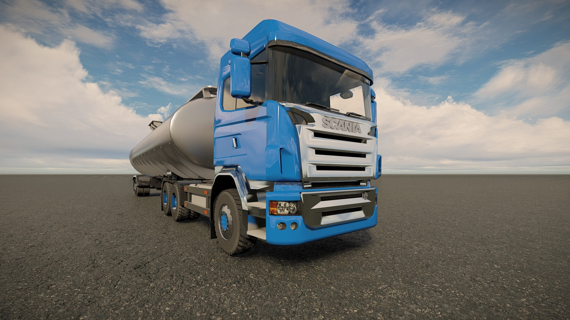 Scania Fuel Tanker - 3D Model by AlphaGroup
