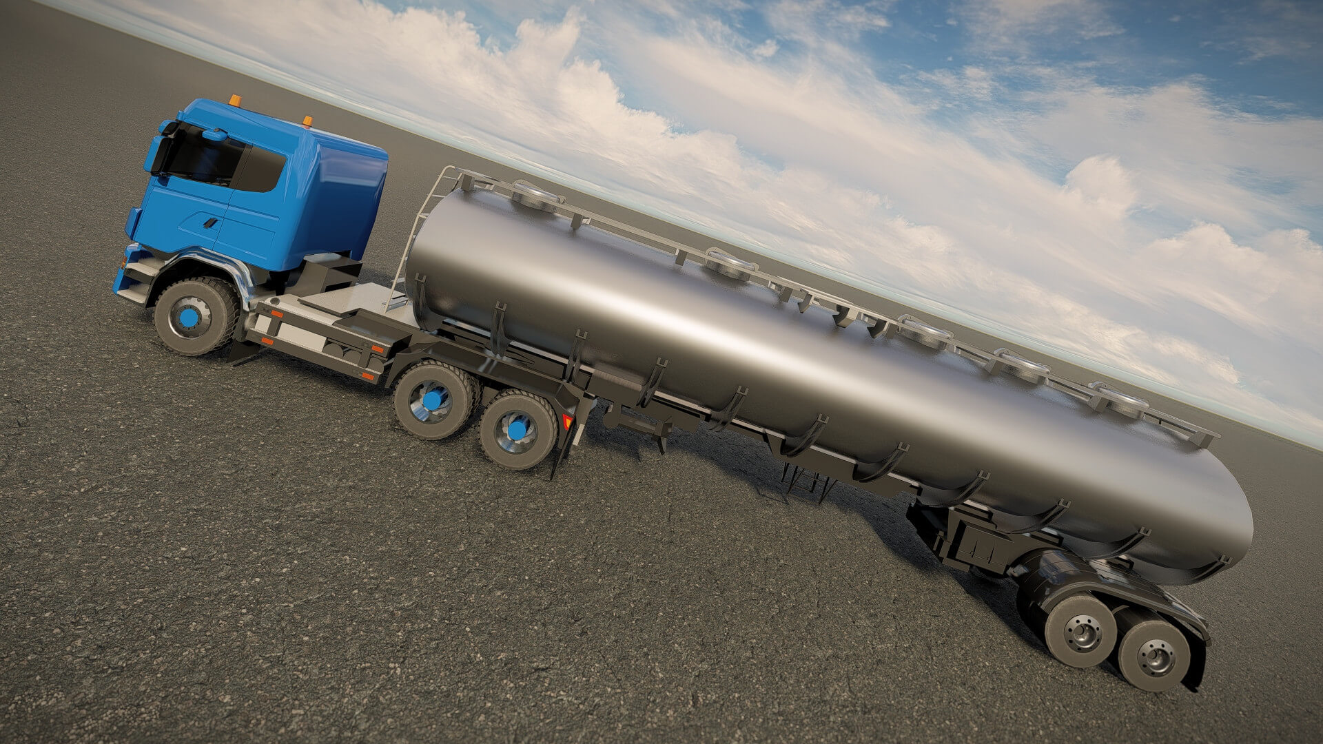 Scania Fuel Tanker - 3D Model by AlphaGroup