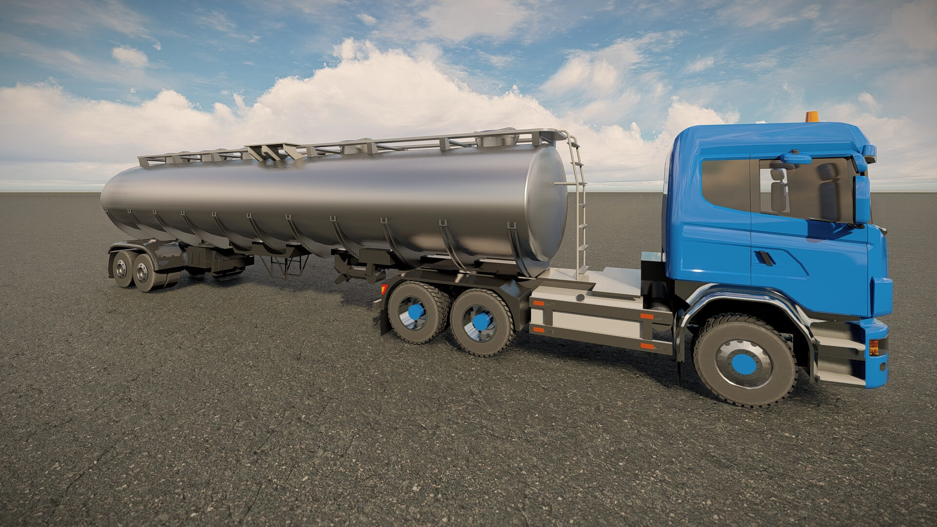 Scania Fuel Tanker - 3D Model by AlphaGroup