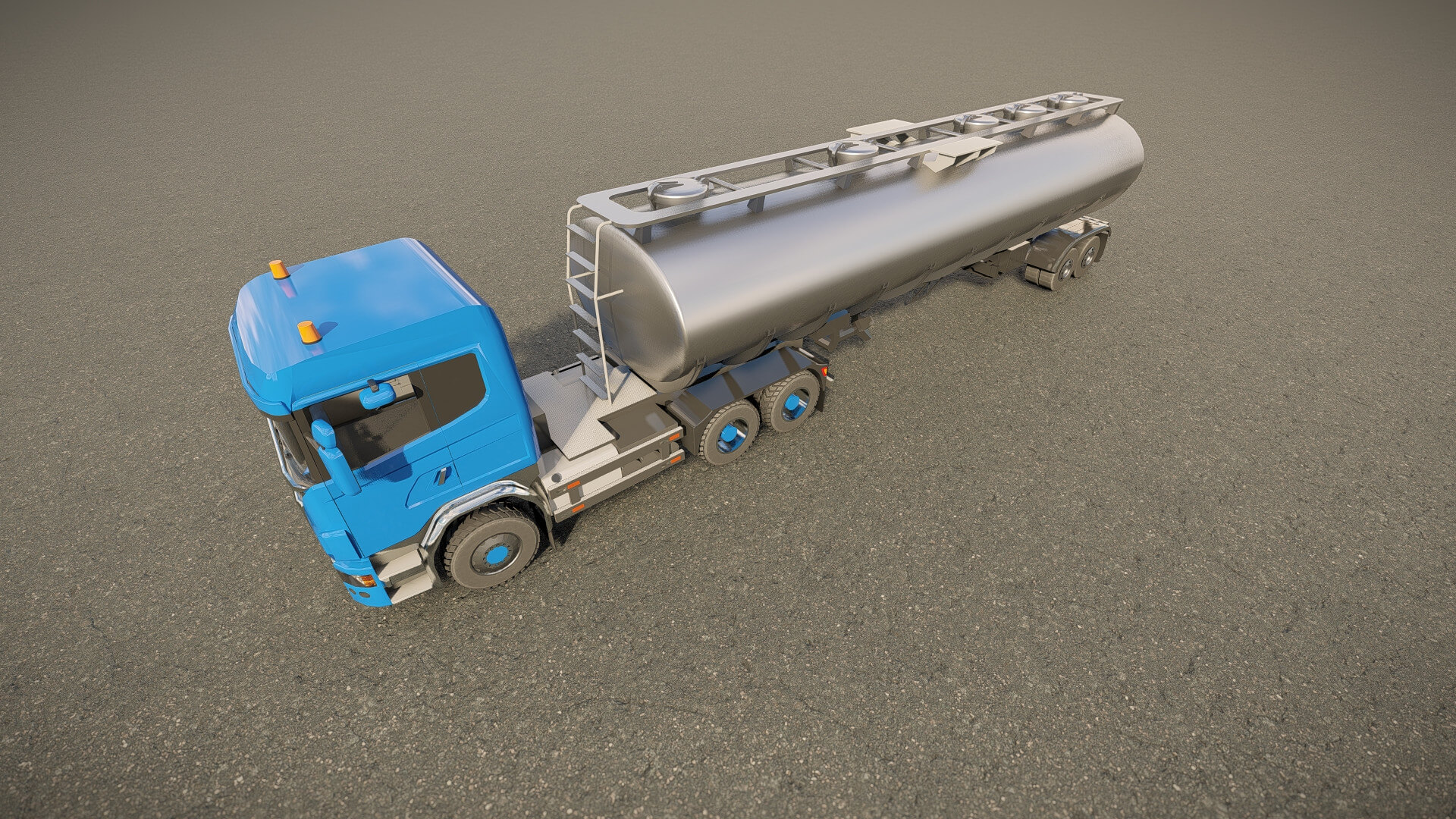 Scania Fuel Tanker - 3D Model by AlphaGroup
