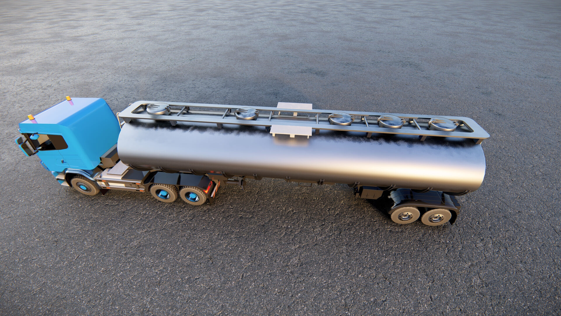 Scania Fuel Tanker - 3D Model by AlphaGroup