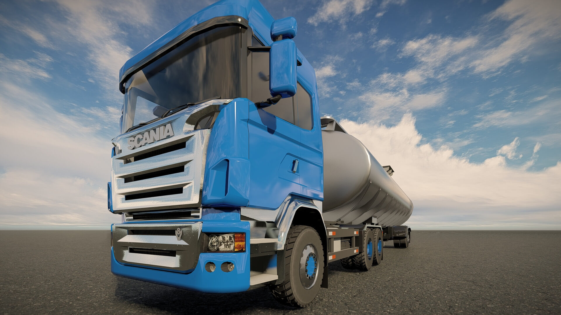 Scania Fuel Tanker - 3D Model by AlphaGroup