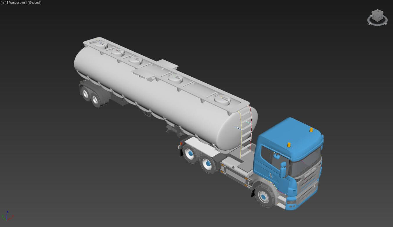 Scania Fuel Tanker - 3D Model by AlphaGroup
