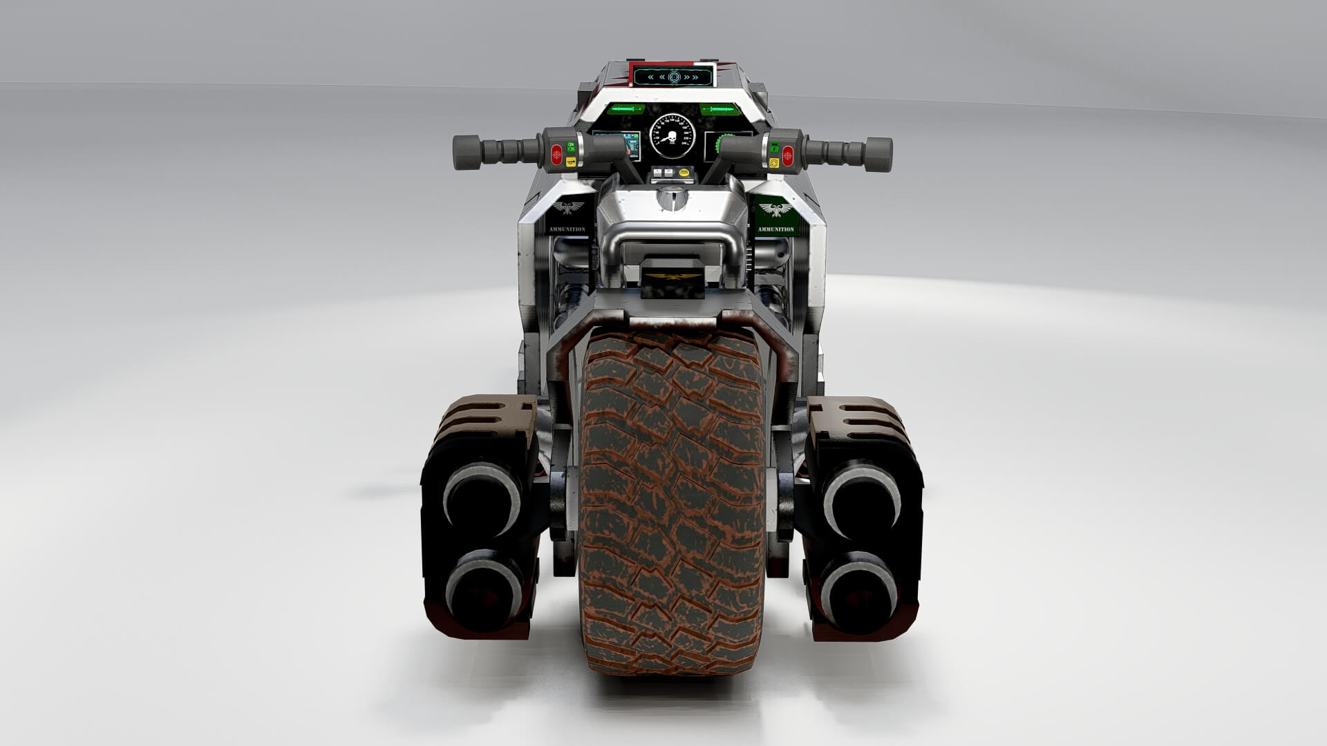 Sci-Fi Futuristic Motorcycle 2 3D Model by AlphaGroup