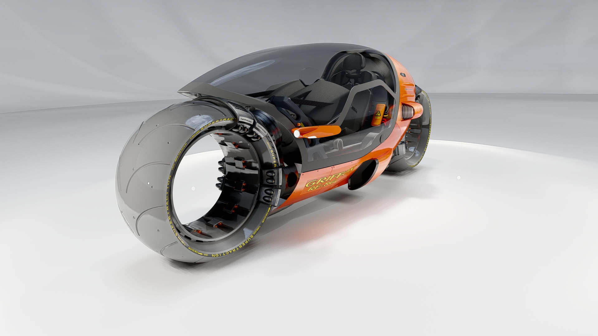Sci-Fi Futuristic Motorcycle 3D Model by AlphaGroup