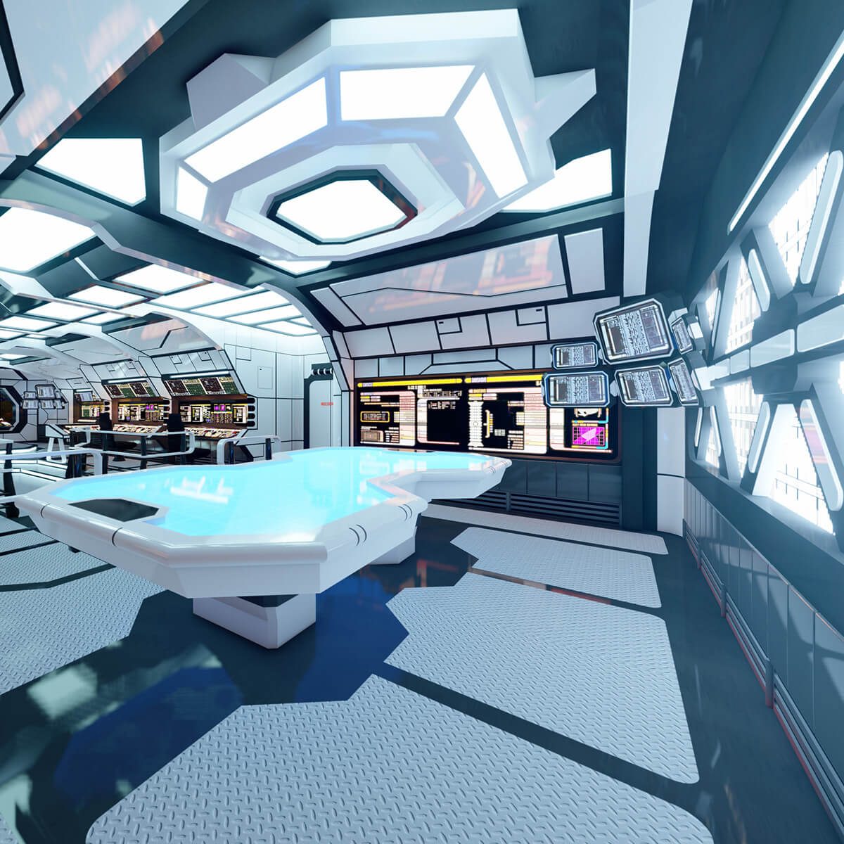 Sci-Fi Interior 3D Model by AlphaGroup