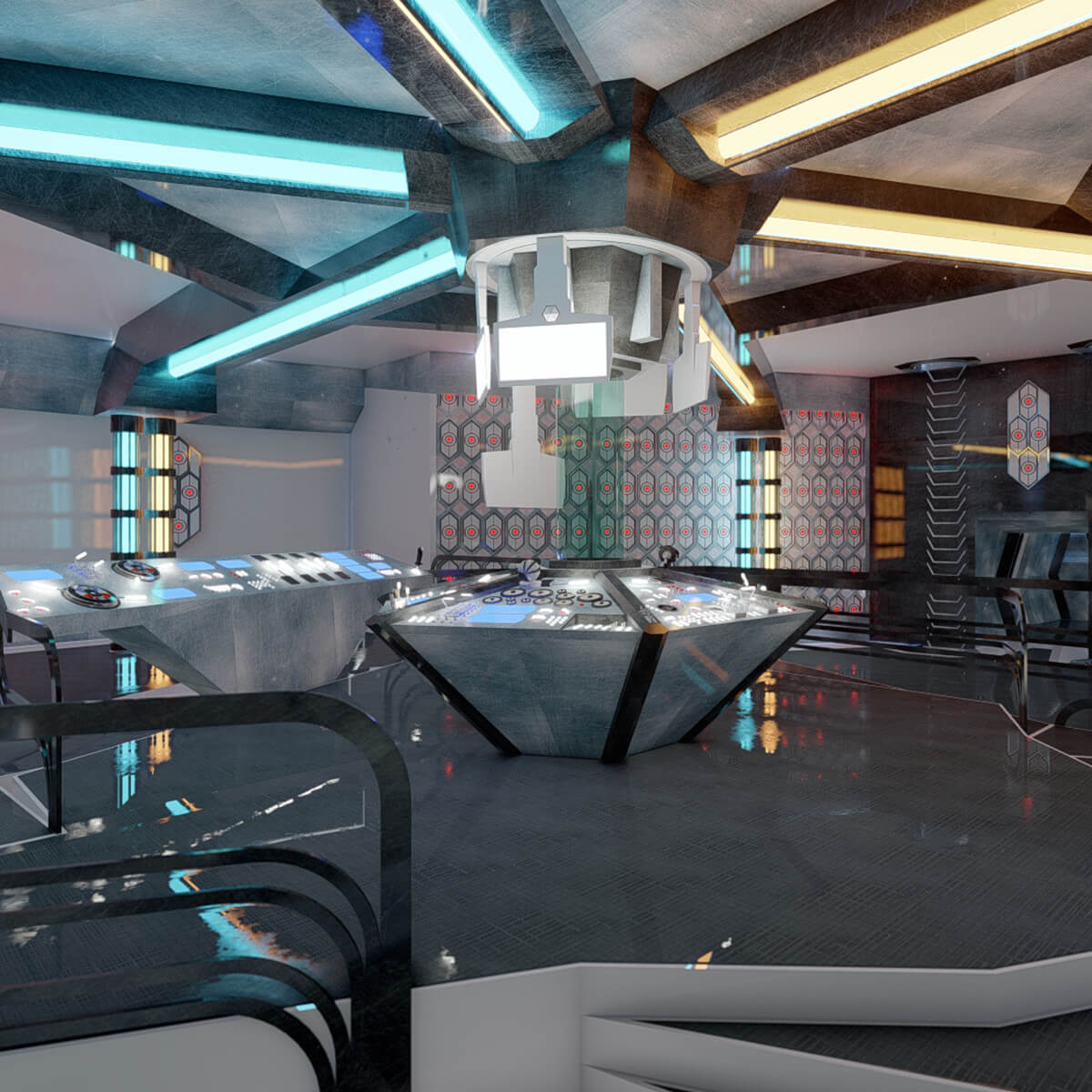 Sci-Fi Interior - 3D Model by AlphaGroup
