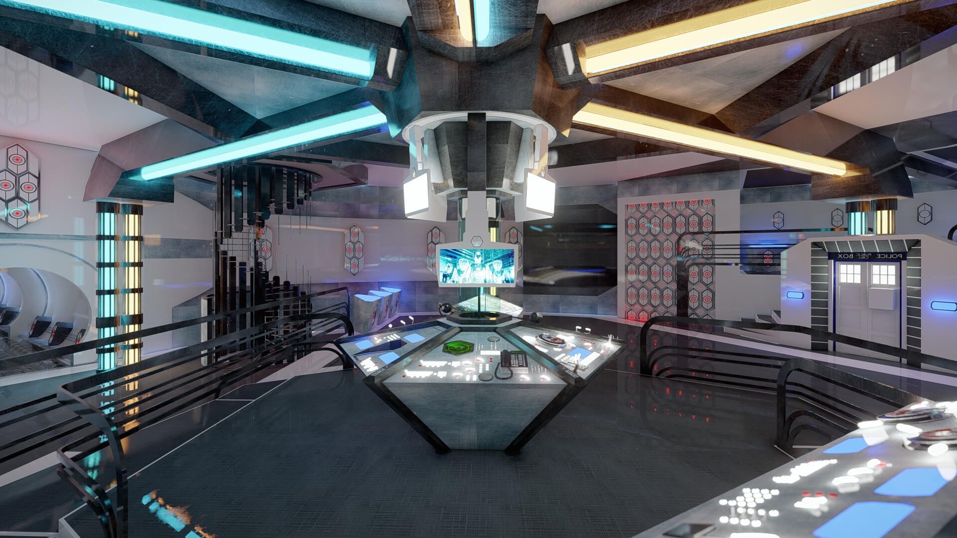 Sci-Fi Interior 3D Model by AlphaGroup