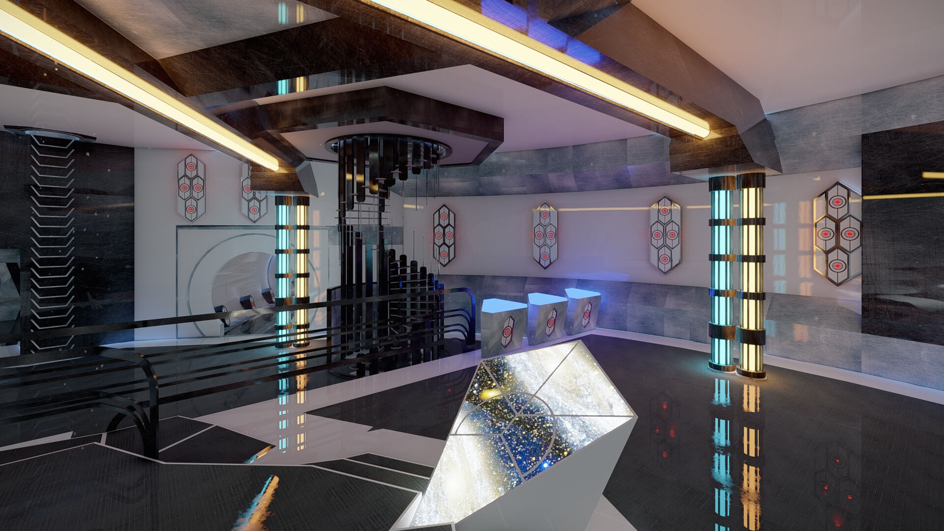 Sci-Fi Interior 3D Model by AlphaGroup
