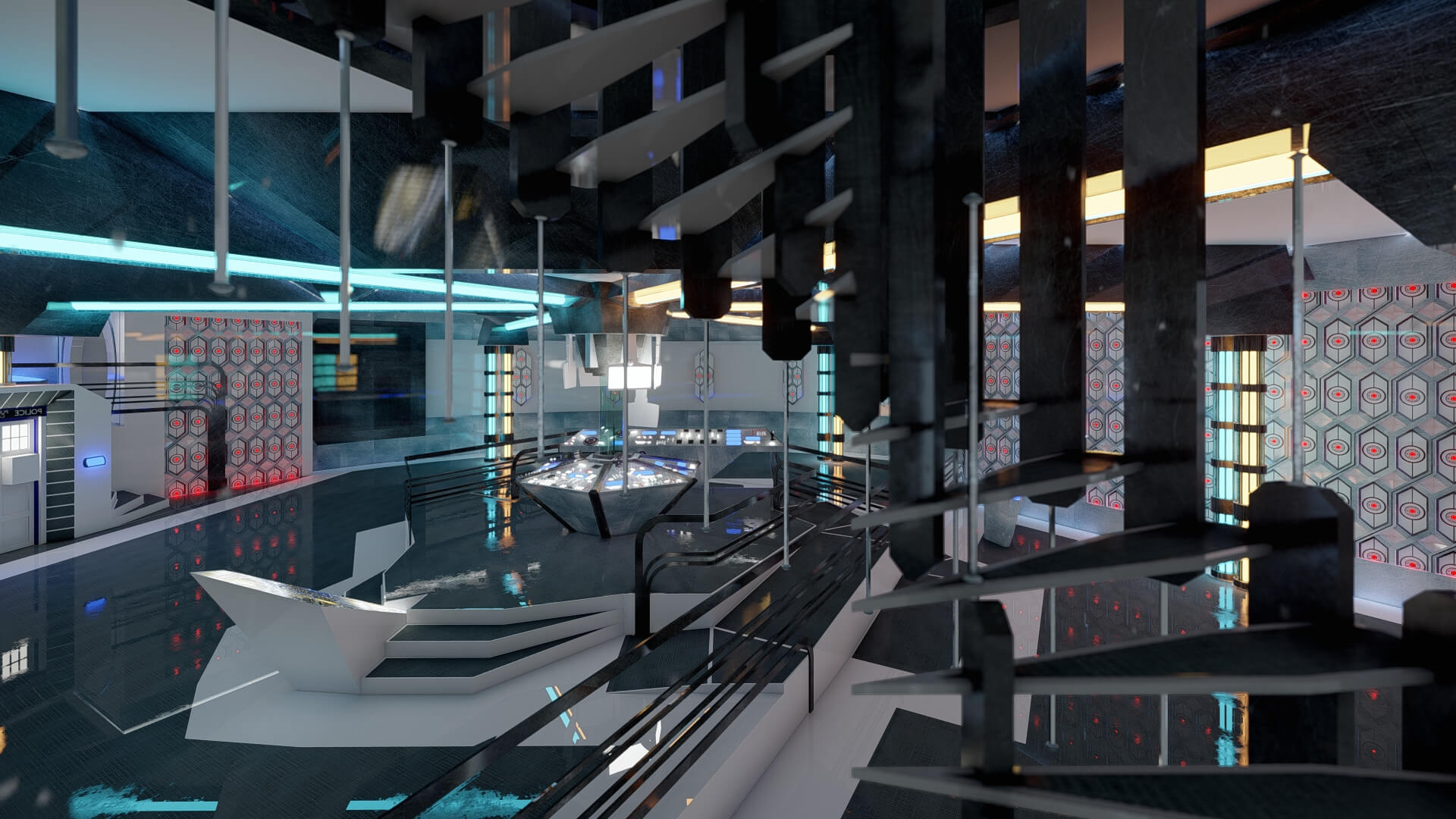 Sci-Fi Interior 3D Model by AlphaGroup