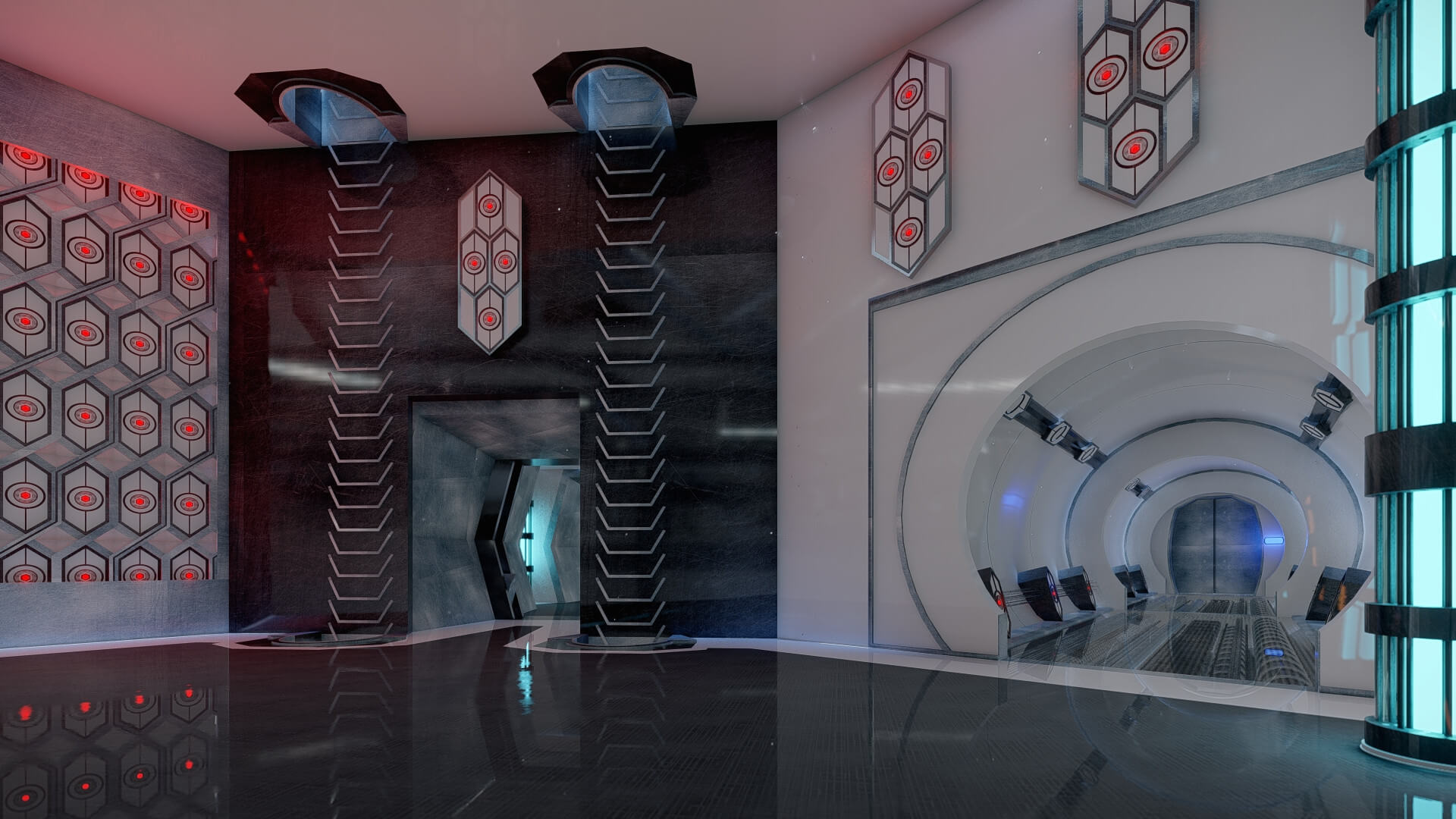 Sci-Fi Interior 3D Model by AlphaGroup