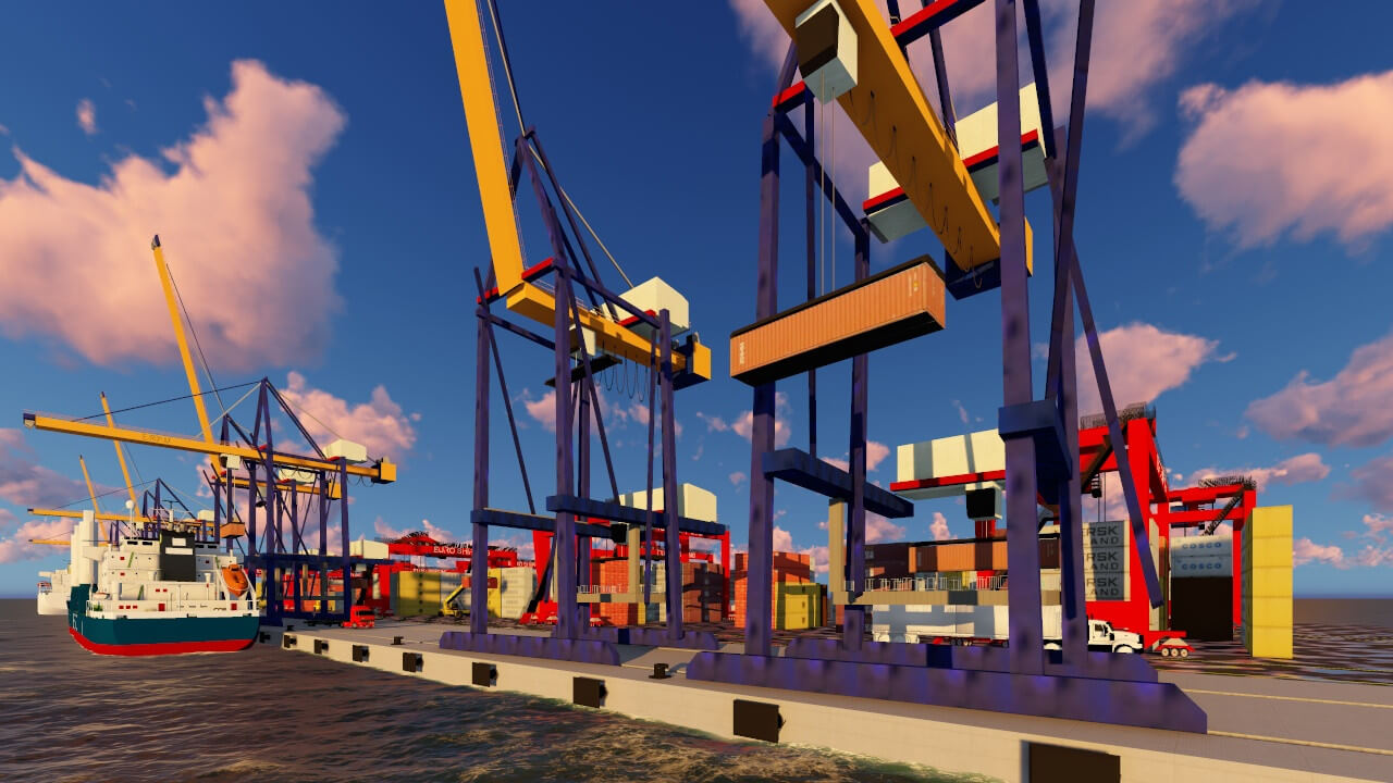 Sea Port - 3D Model by AlphaGroup