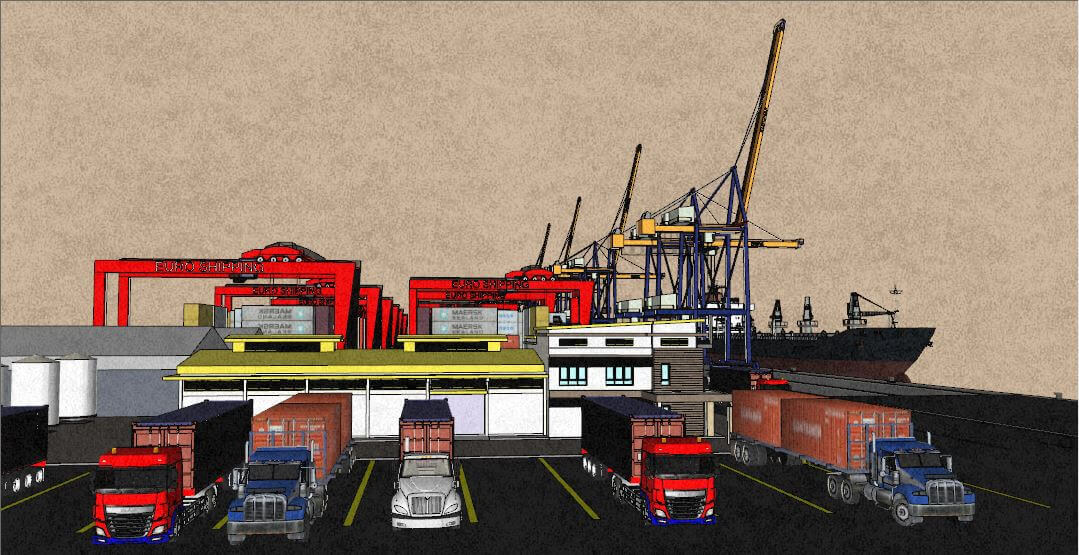 Sea Port - 3D Model by AlphaGroup