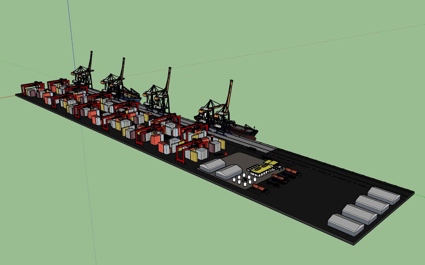 Sea Port - 3D Model by AlphaGroup