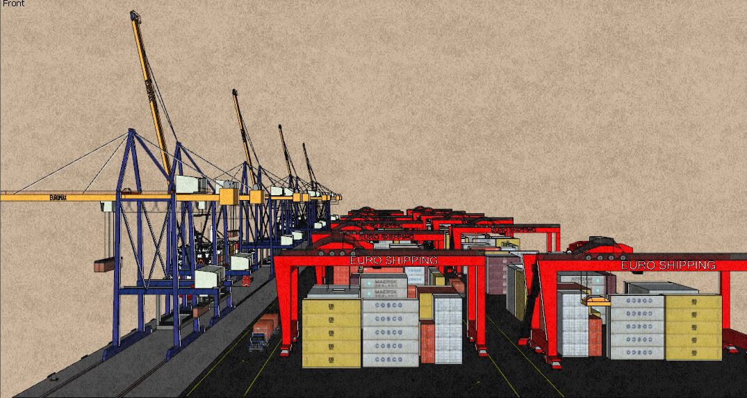 Sea Port - 3D Model by AlphaGroup