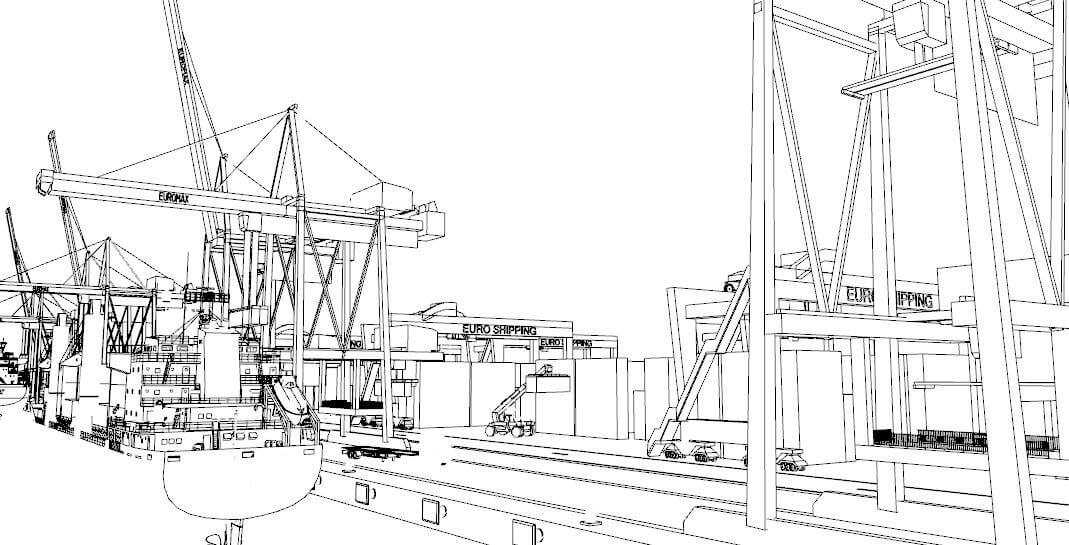 Sea Port - 3D Model by AlphaGroup