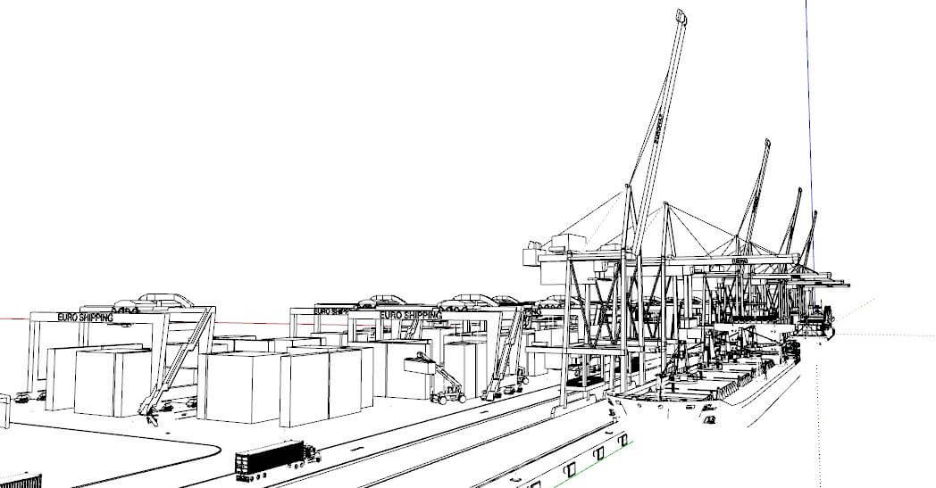 Sea Port - 3D Model by AlphaGroup