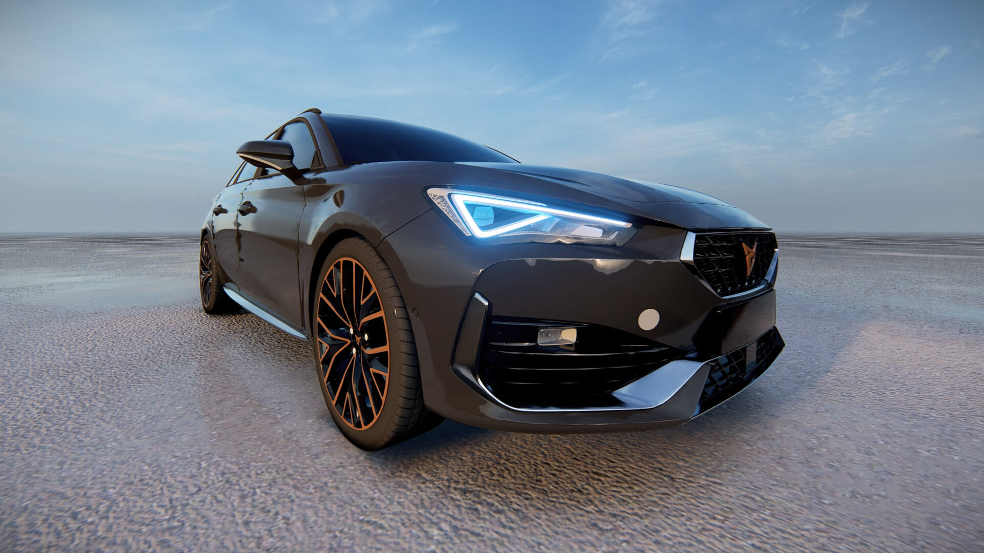 Seat Leon Cupra 2022 - 3D Model by AlphaGroup