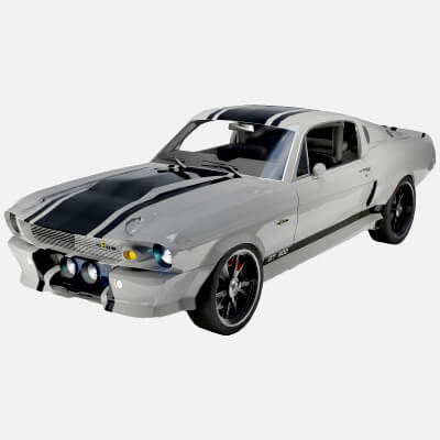 Ford Shelby GT500 Eleanor 1967 - 3D Model by AlphaGroup