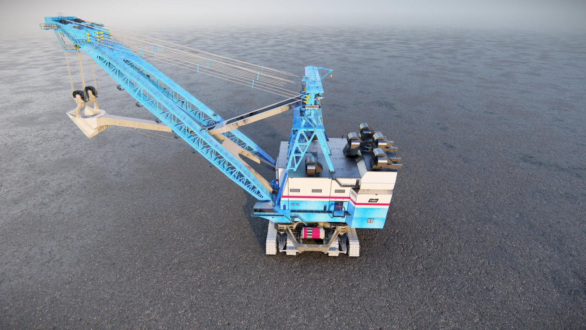 Shovel Marion 7360 - 3D Model by AlphaGroup