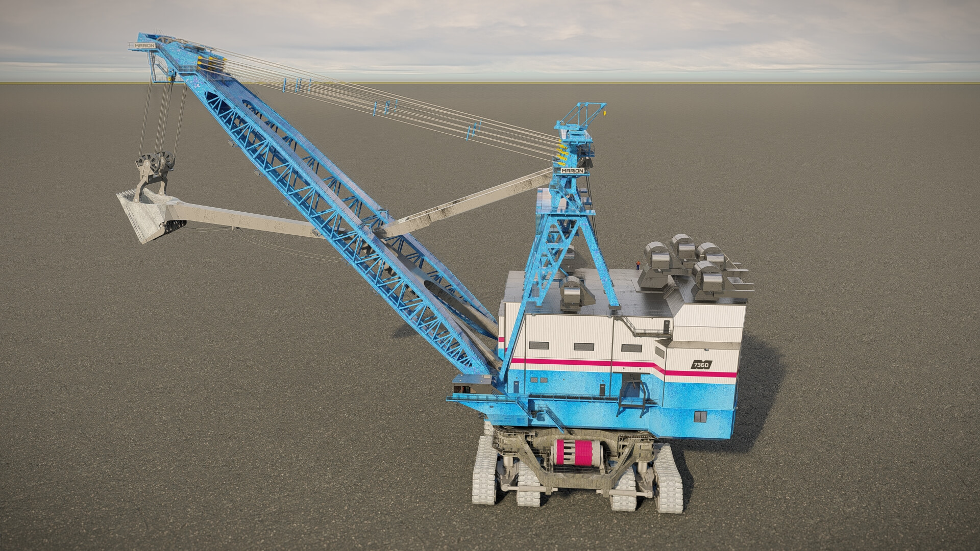 Shovel Marion 7360 - 3D Model by AlphaGroup