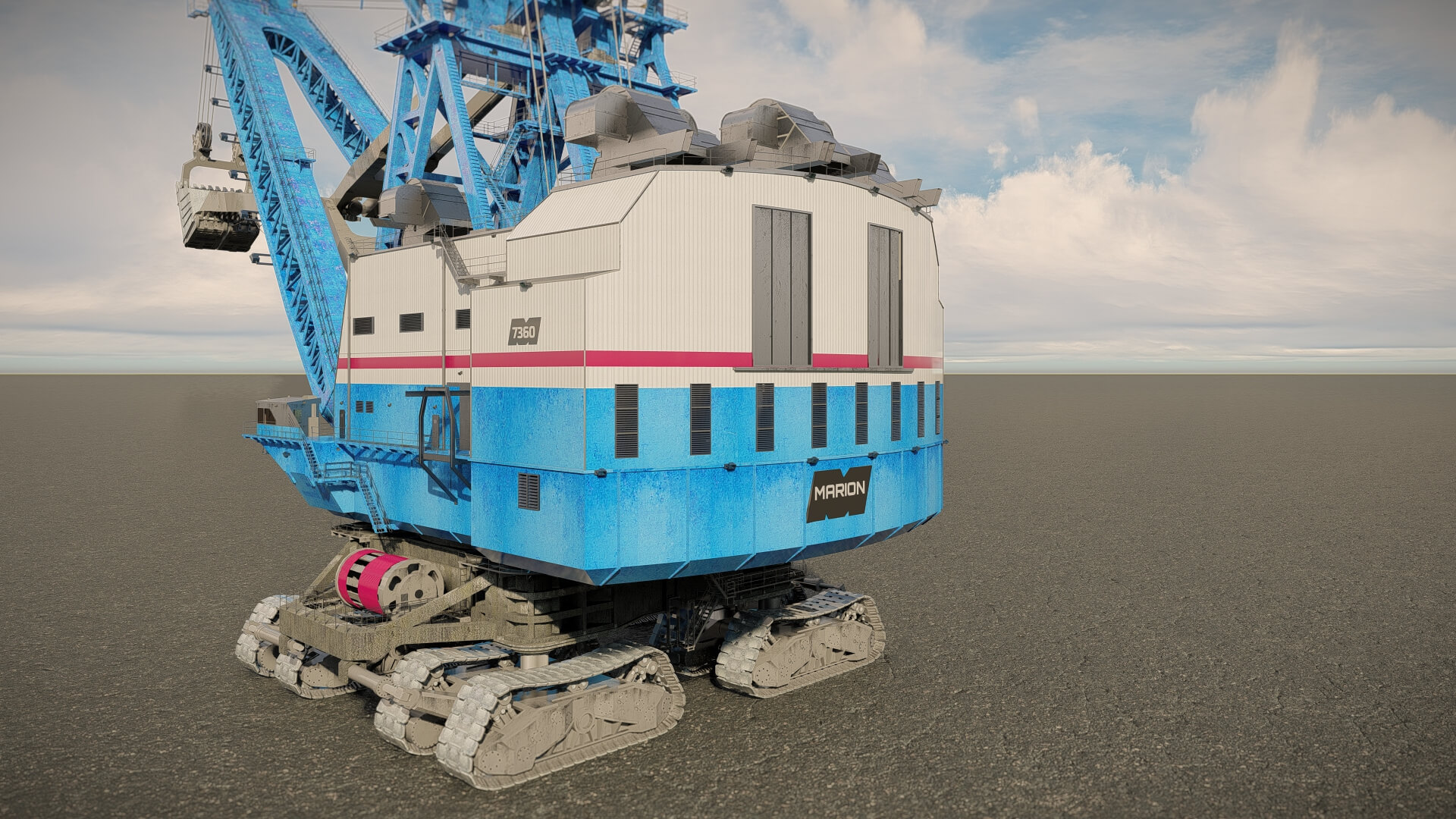 Shovel Marion 7360 - 3D Model by AlphaGroup