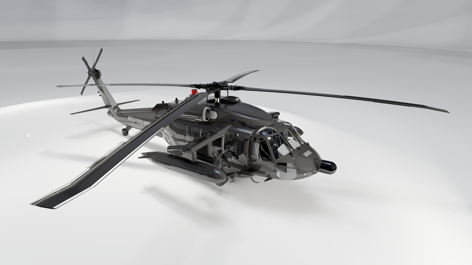 Sikorsky Mh-60A Black Hawk 3D Model by AlphaGroup