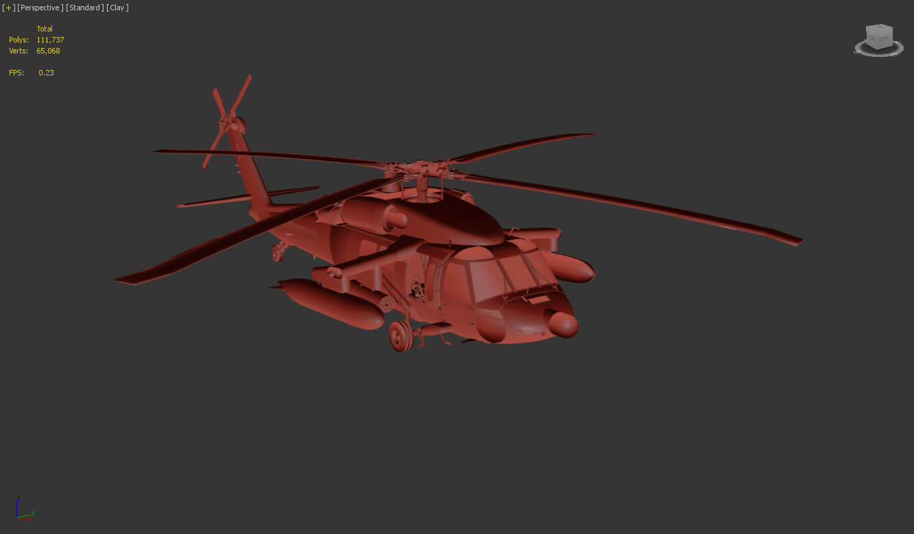 Sikorsky Mh-60A Black Hawk 3D Model by AlphaGroup