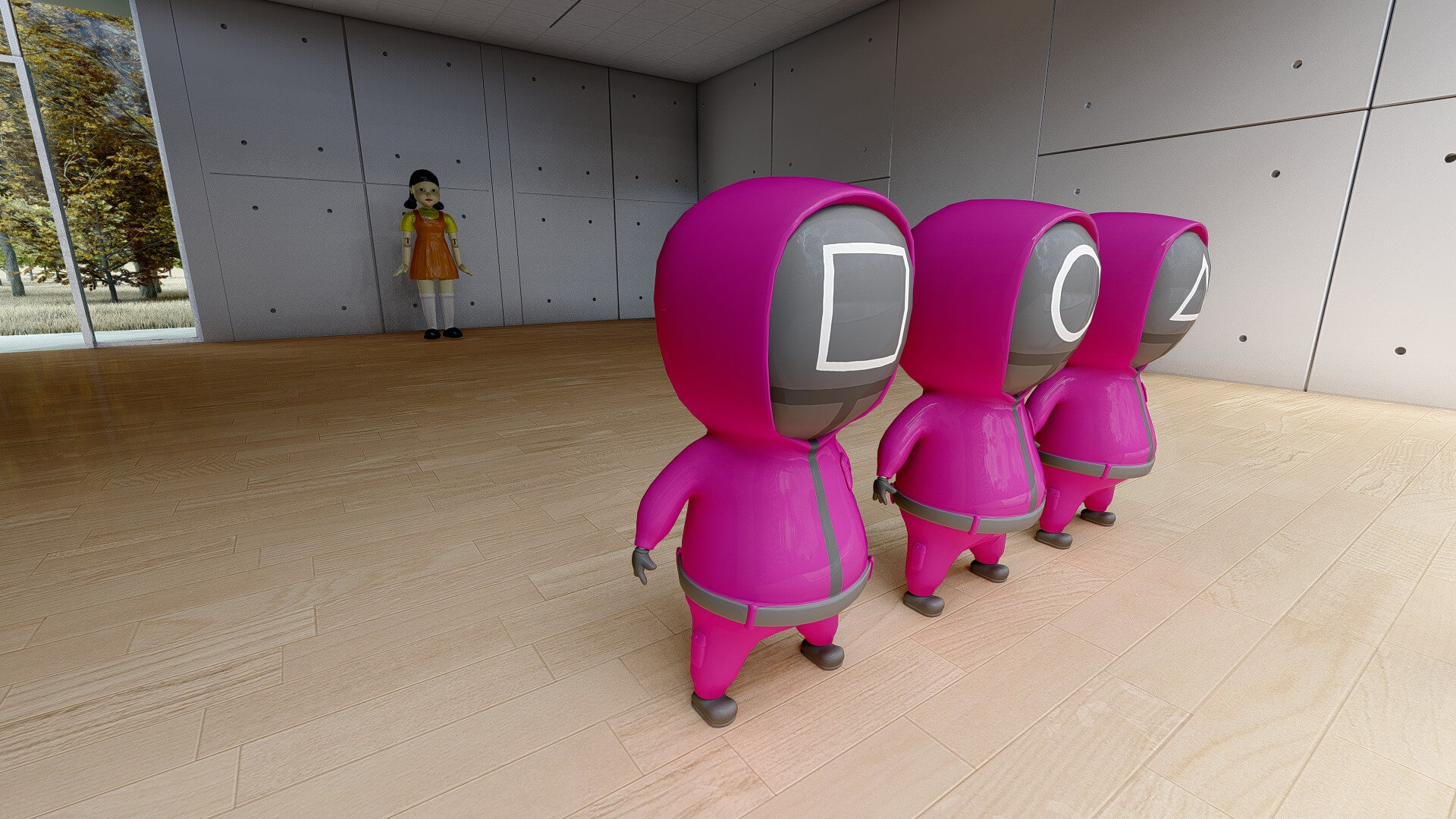 Squid Game Characters - 3D Model by AlphaGroup