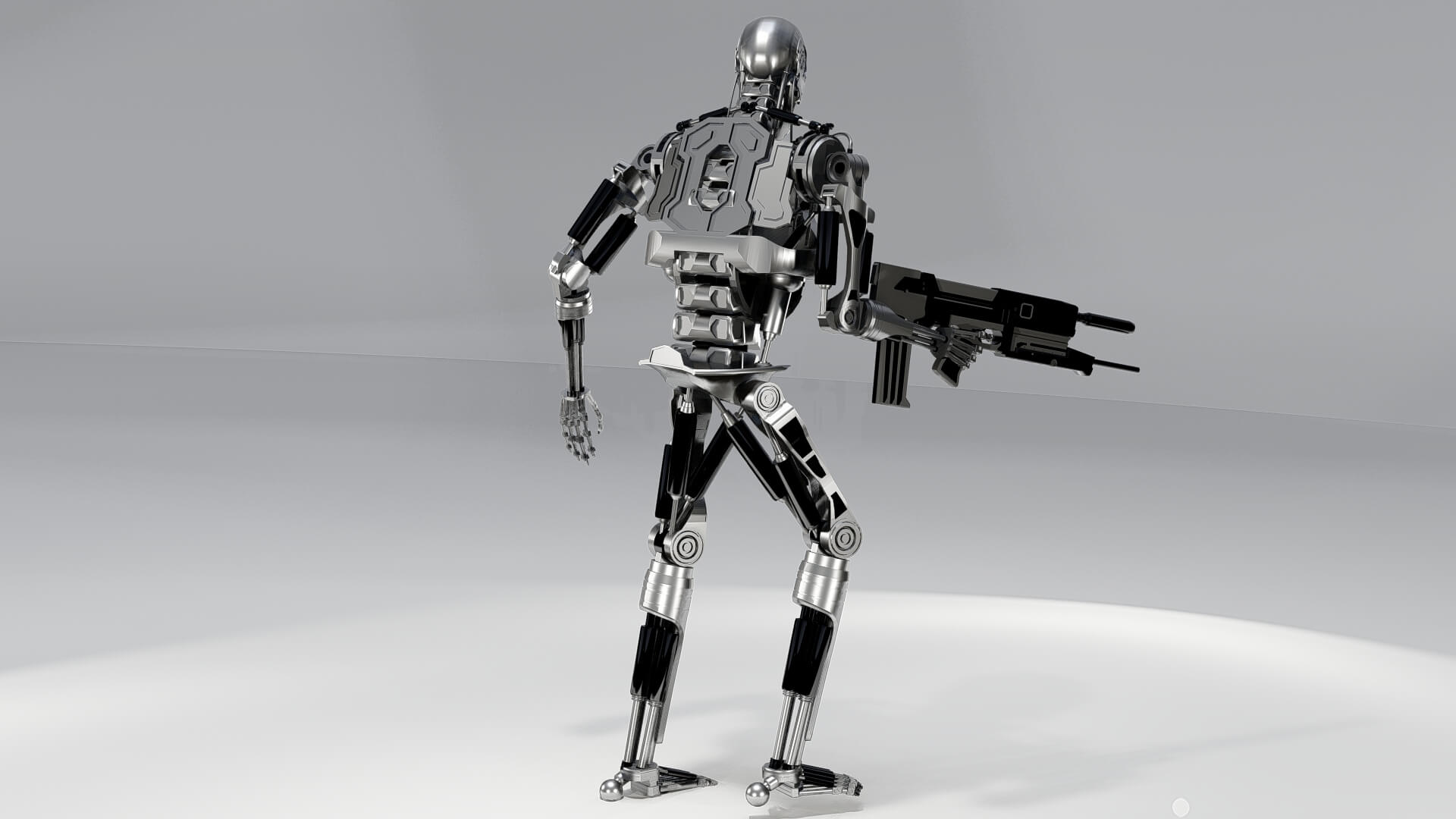 Terminator T-800 3D Model by AlphaGroup