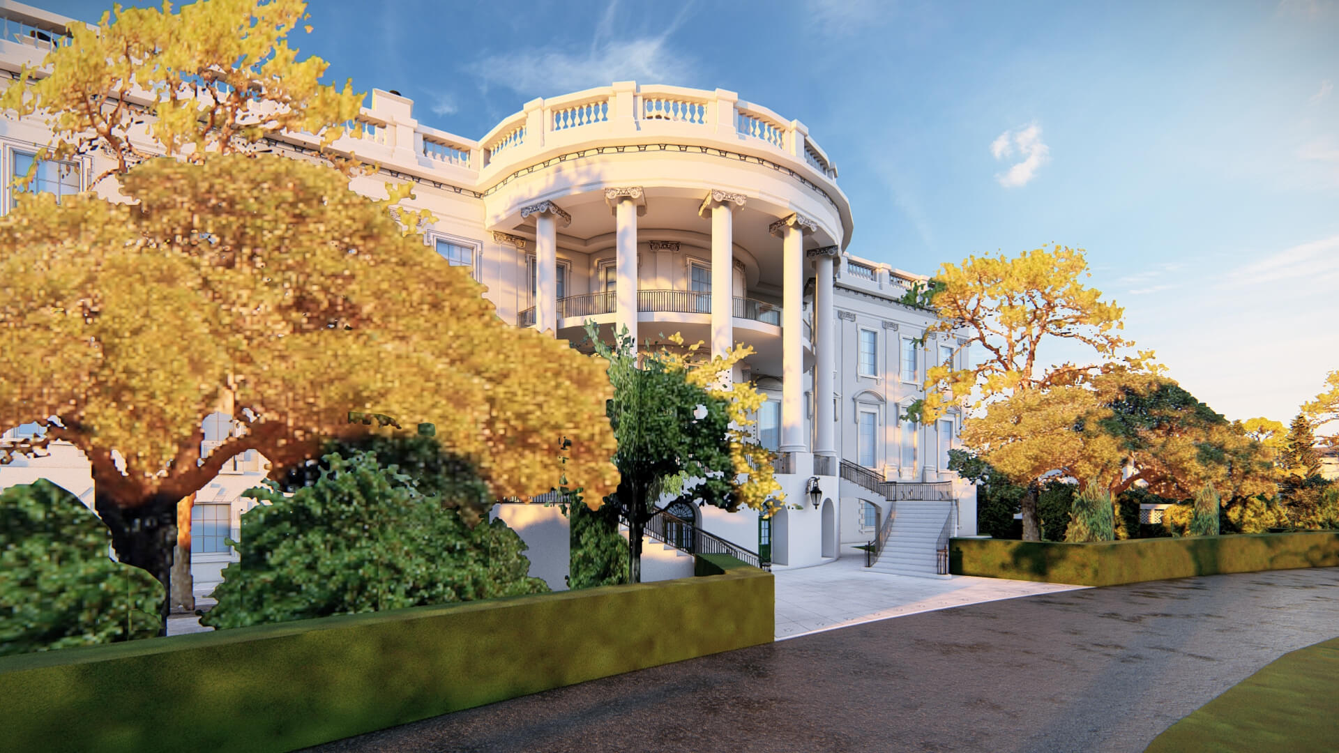 The White House Complex - 3D Model by AlphaGroup