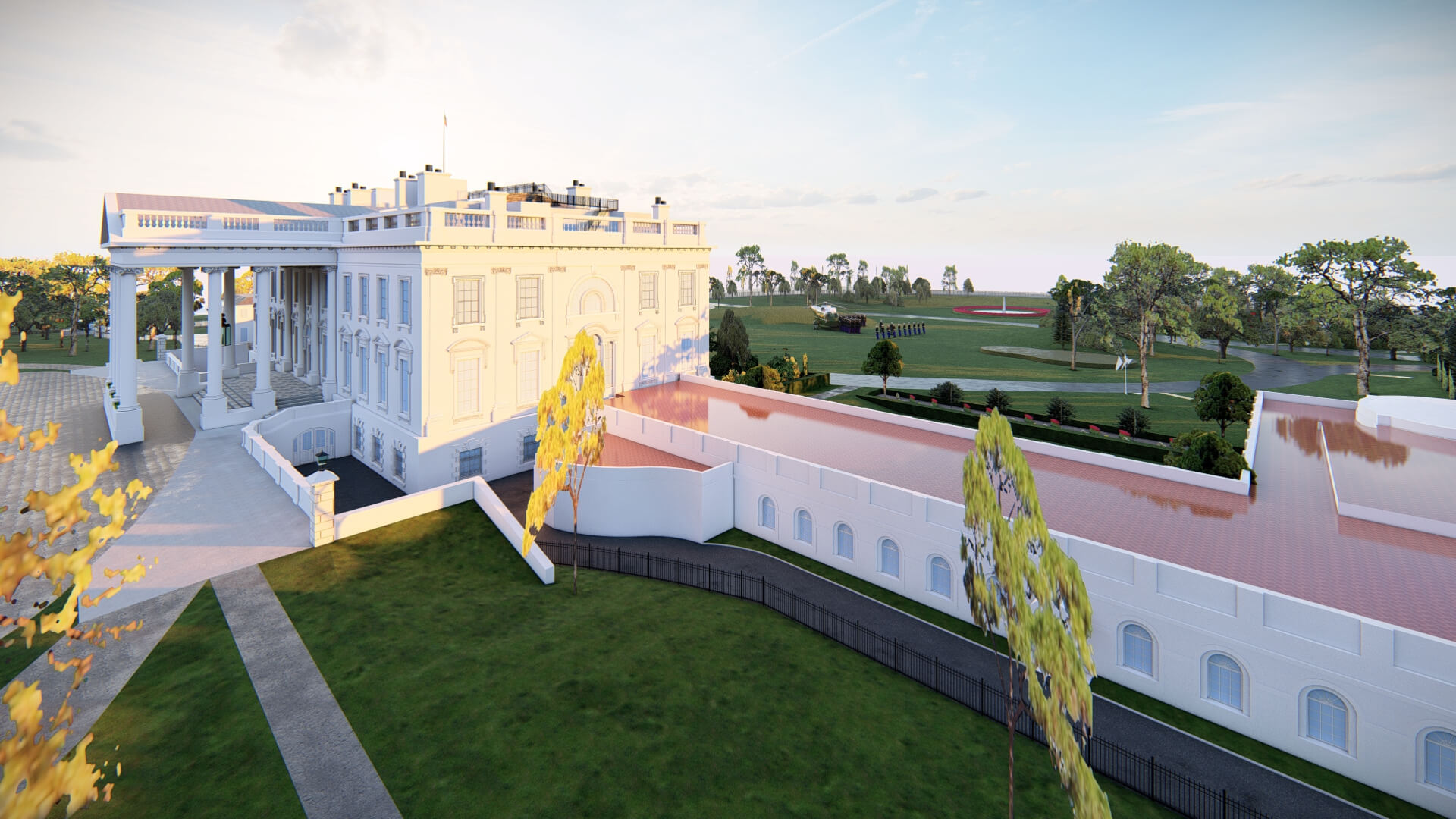 The White House Complex - 3D Model by AlphaGroup