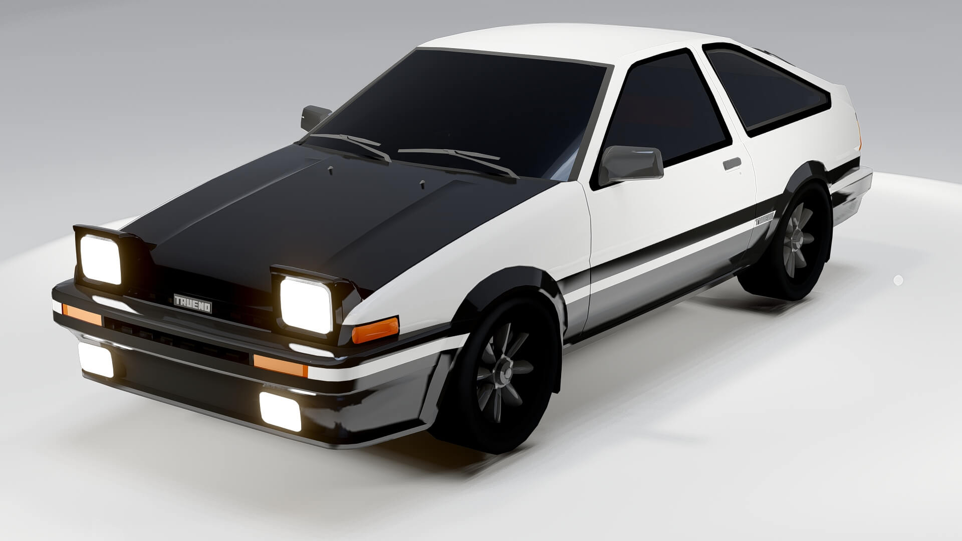 Toyota Corolla AE86 Trueno - 3D Model by AlphaGroup