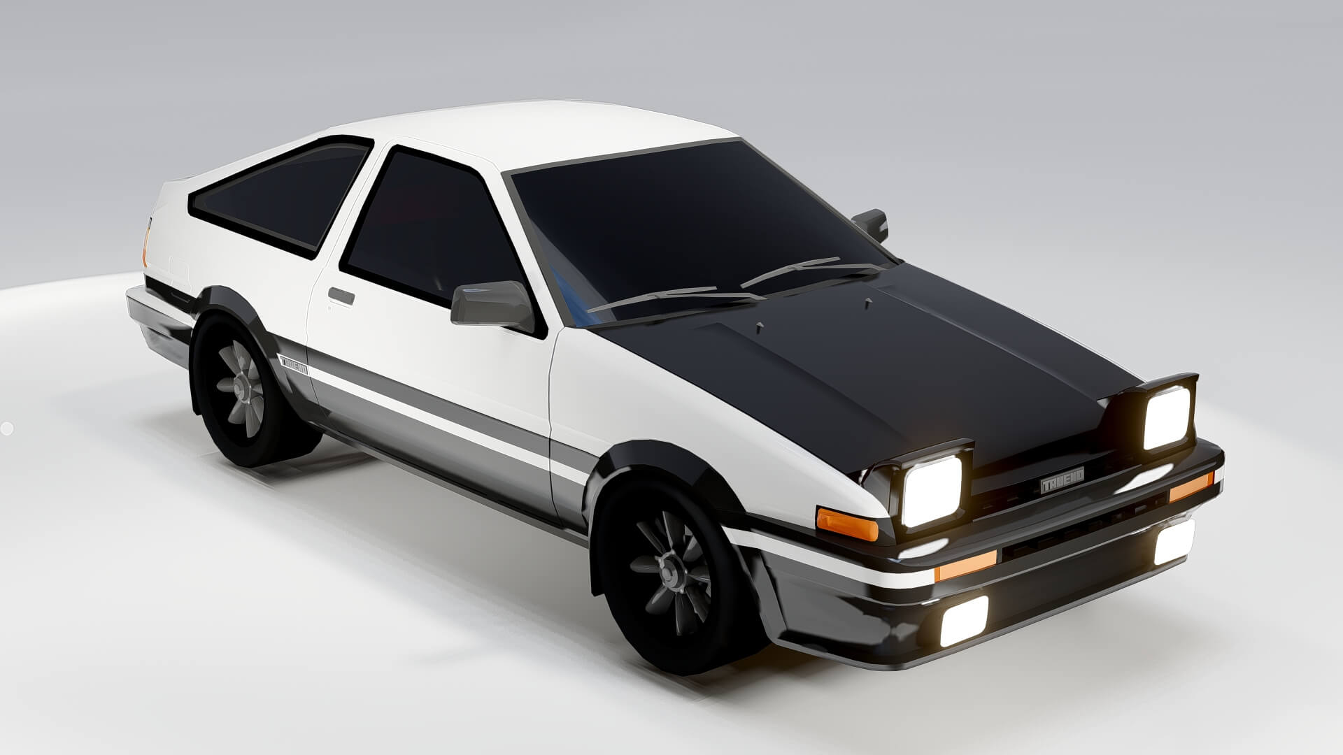 Toyota Corolla AE86 Trueno - 3D Model by AlphaGroup
