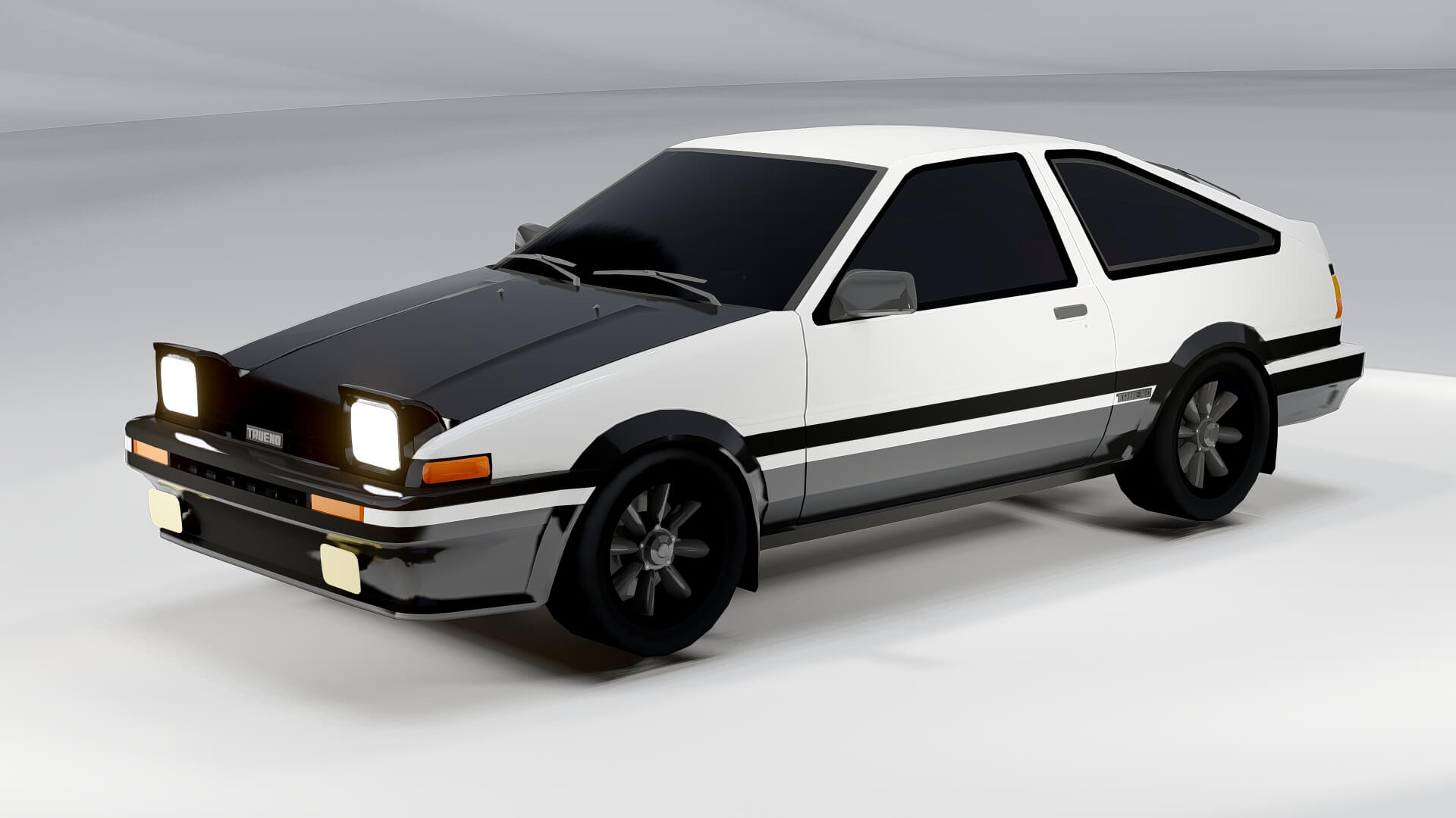 Toyota Corolla AE86 Trueno - 3D Model by AlphaGroup