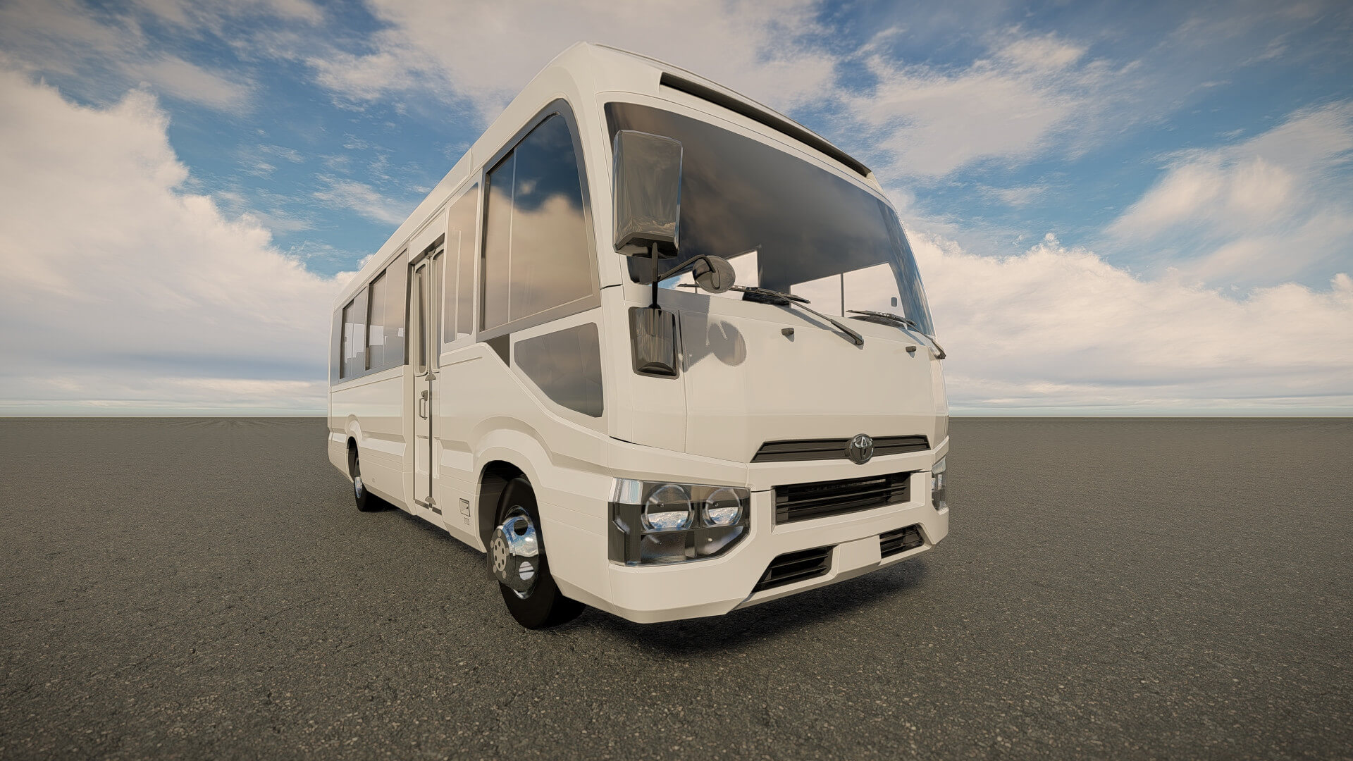 Toyota Coaster - 3D Model by AlphaGroup