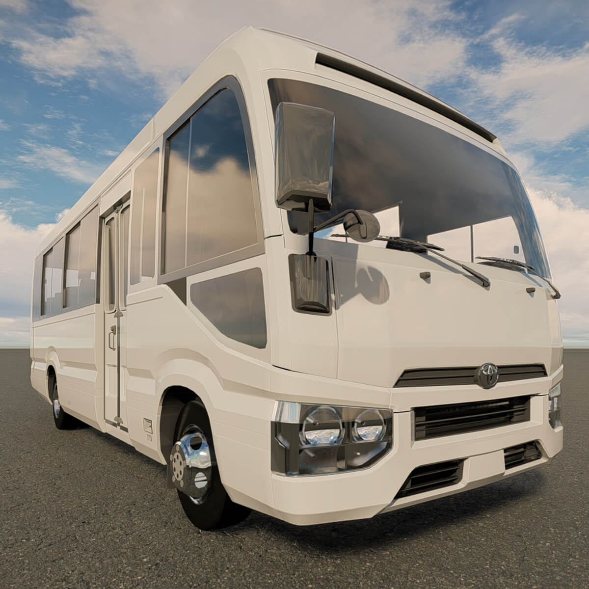 Toyota Coaster - 3D Model by AlphaGroup