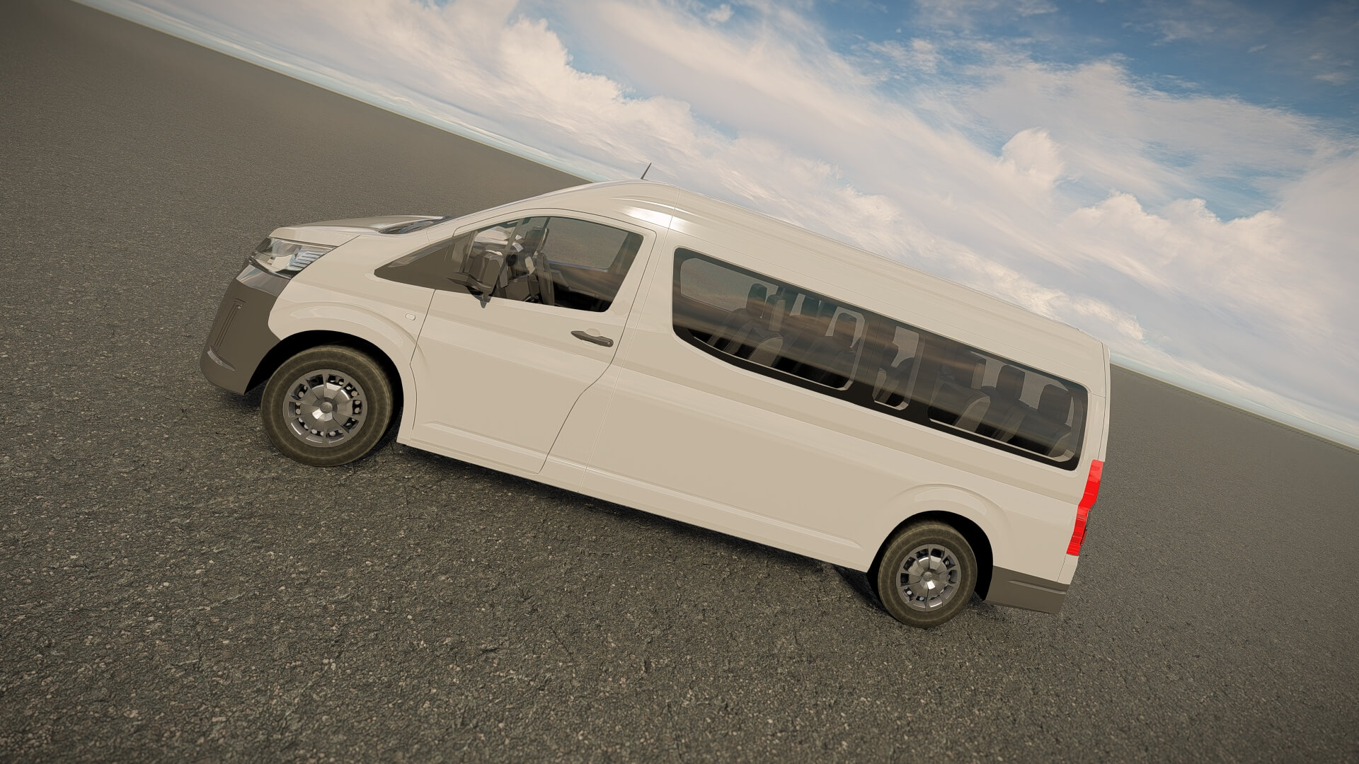 Toyota Hiace Commuter GL Bus - 3D Model by AlphaGroup