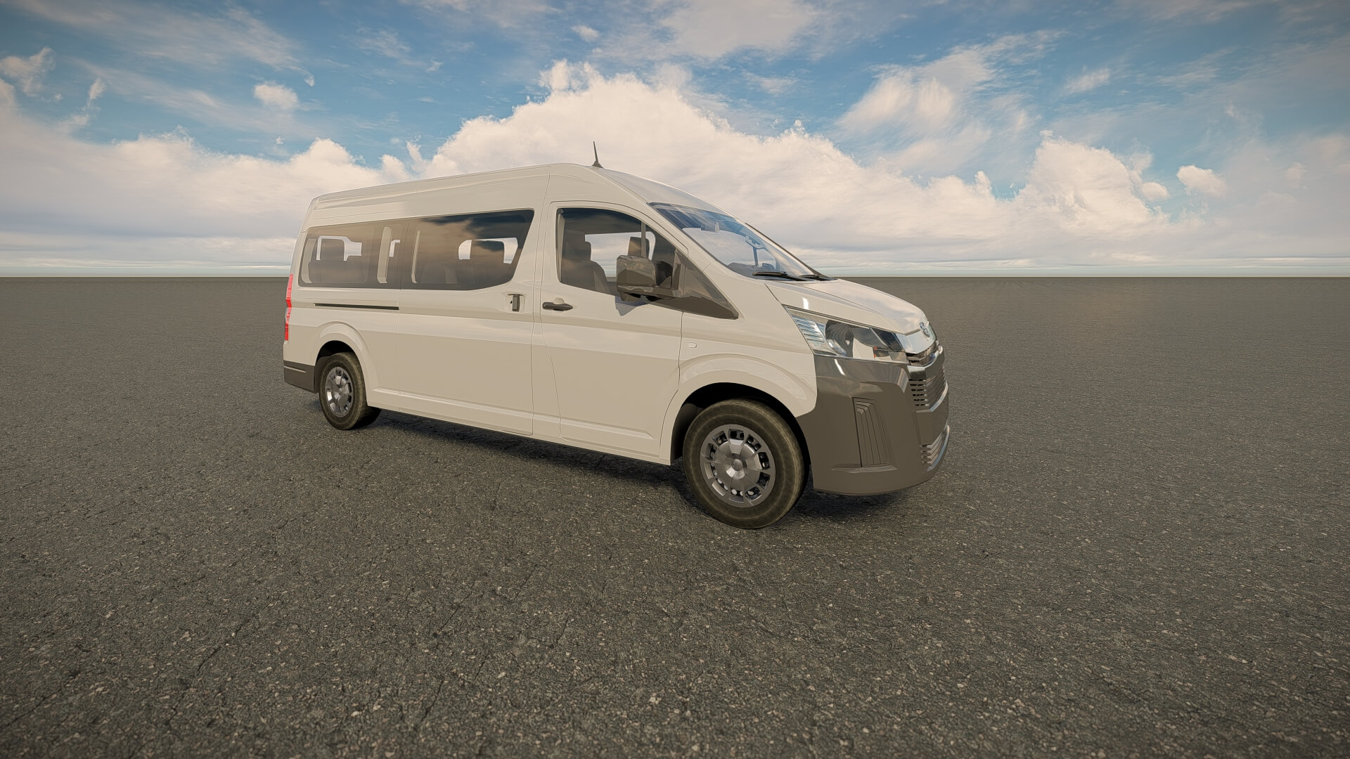 Toyota Hiace Commuter GL Bus - 3D Model by AlphaGroup