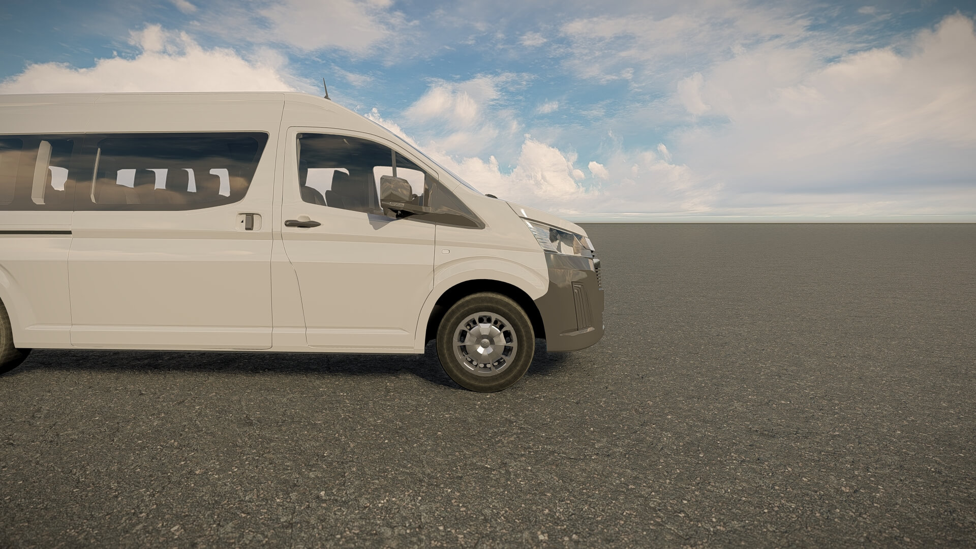 Toyota Hiace Commuter GL Bus - 3D Model by AlphaGroup
