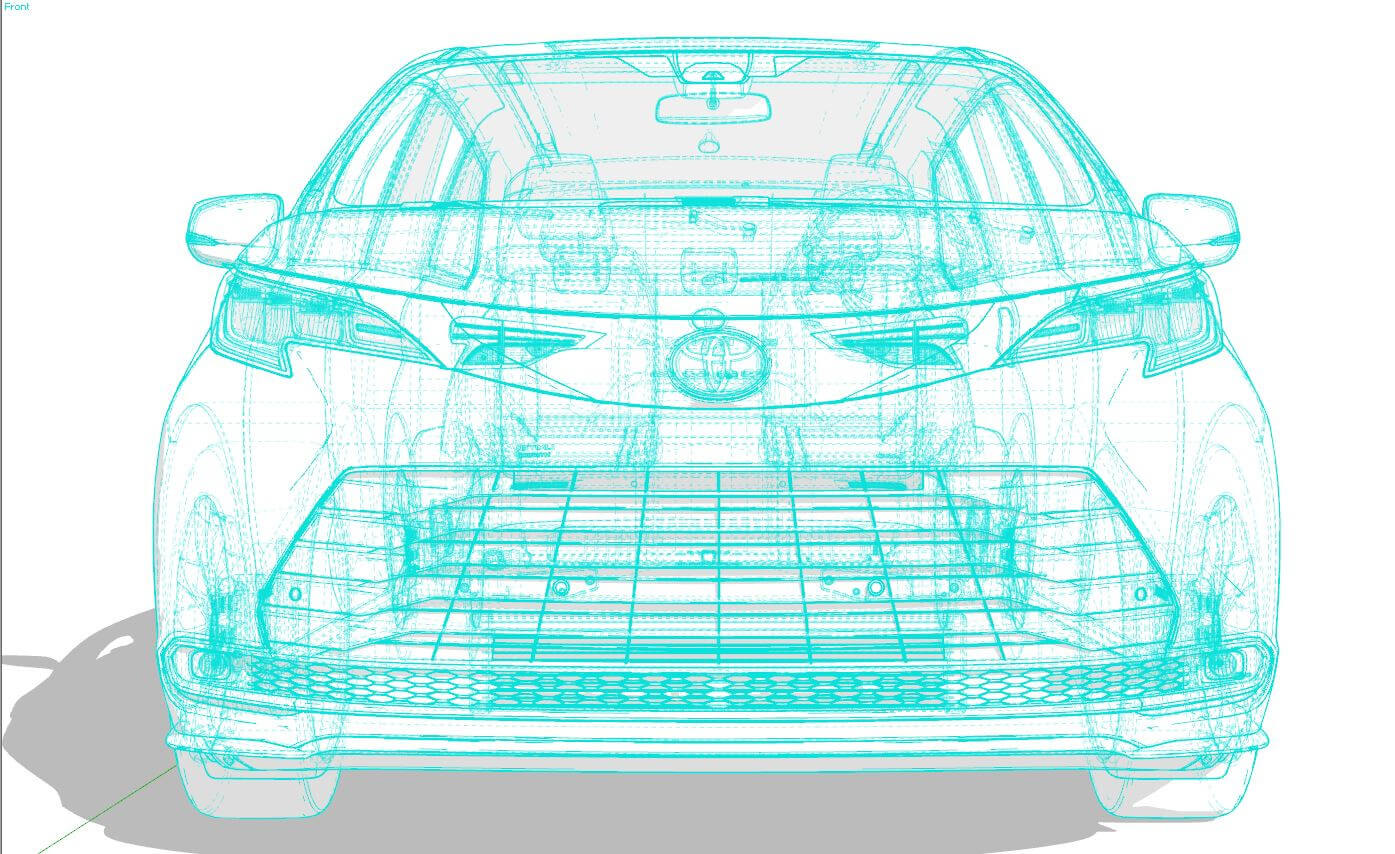 Toyota Sienna 2022 - 3D Model by AlphaGroup