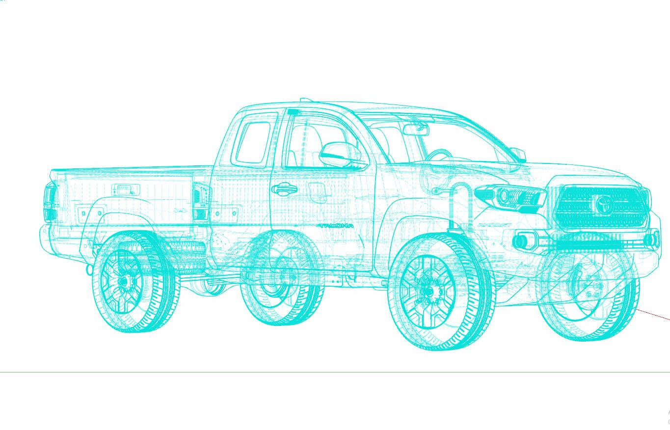 Toyota Tacoma TRD Off-Road 2016 3D Model by AlphaGroup