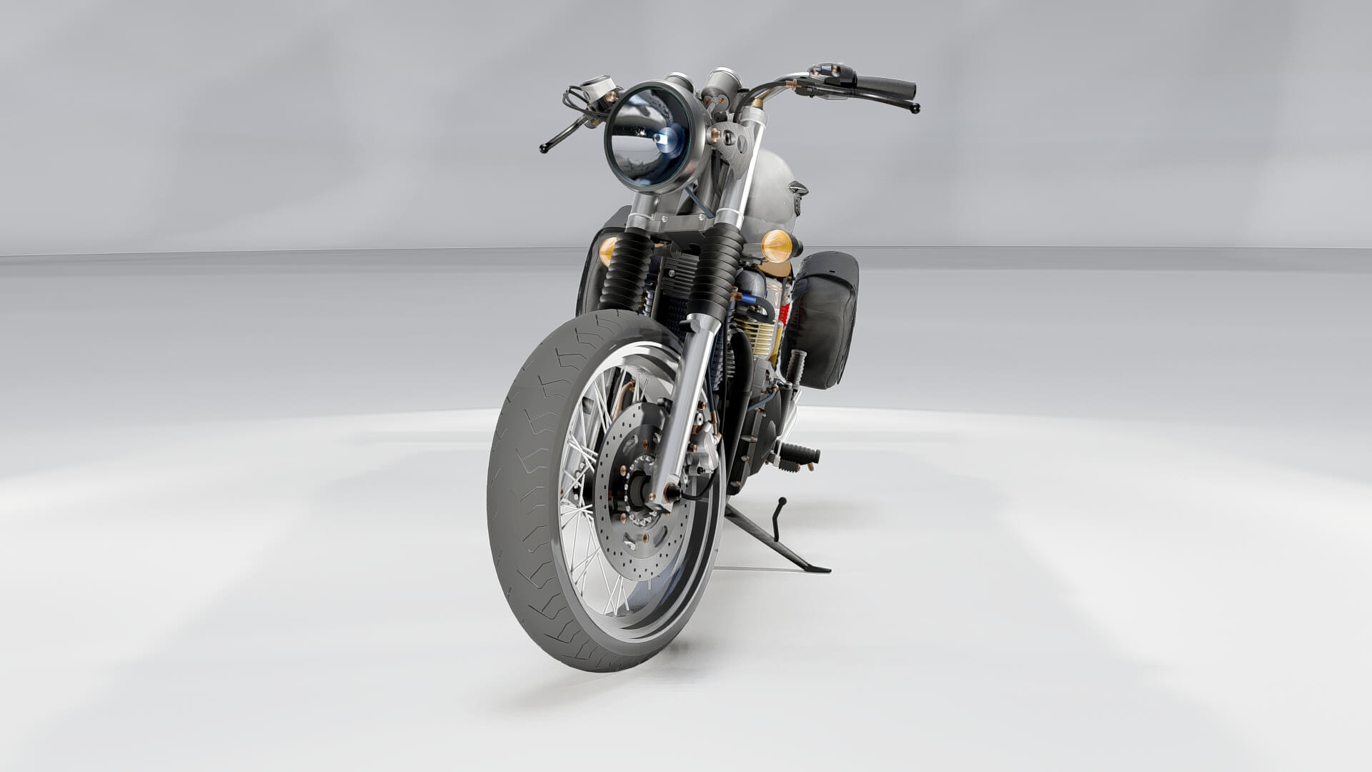 Triumph Bonneville - 3D Model by AlphaGroup