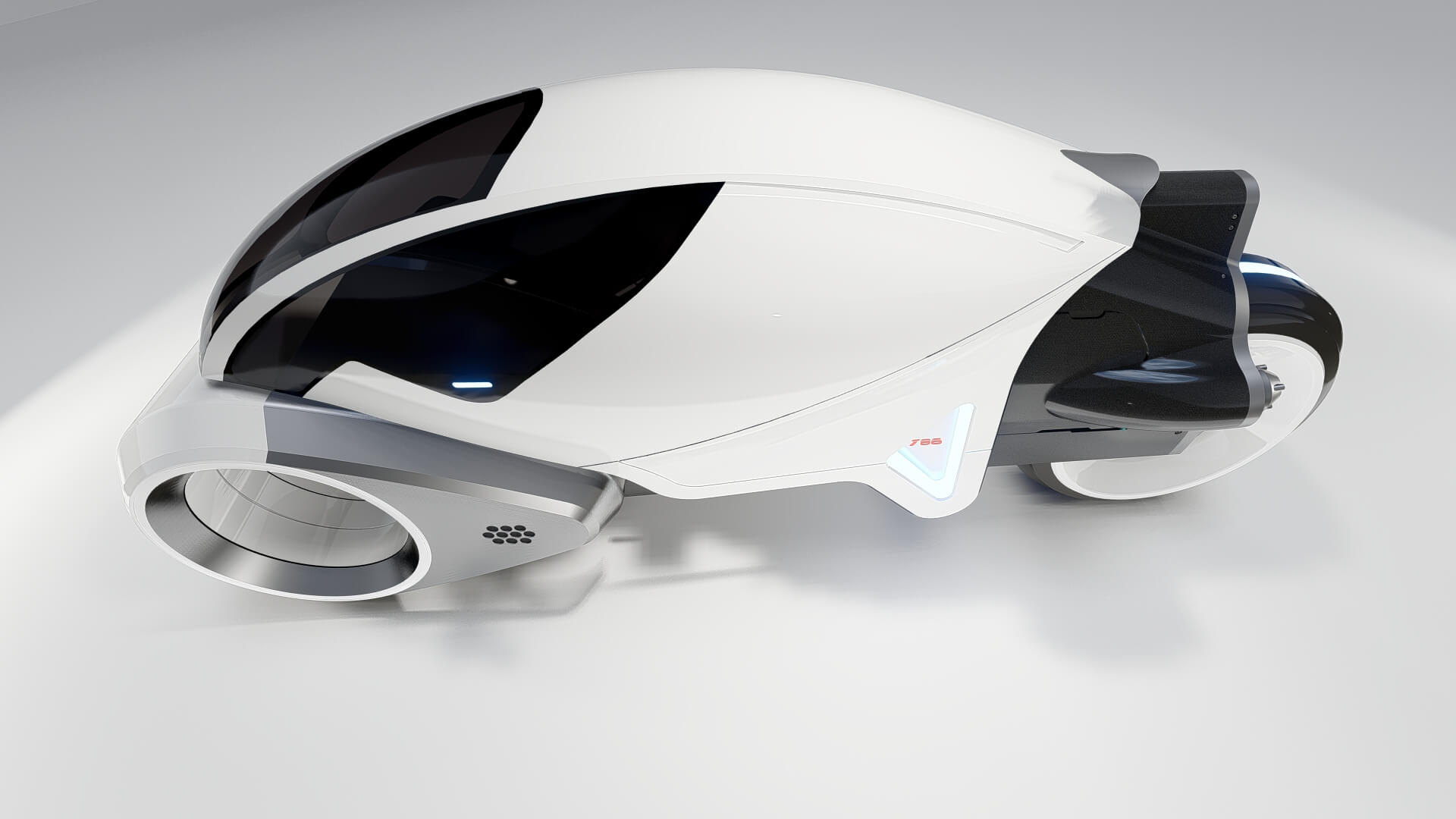 Tron Legacy White Light Cycle - 3D Model by AlphaGroup