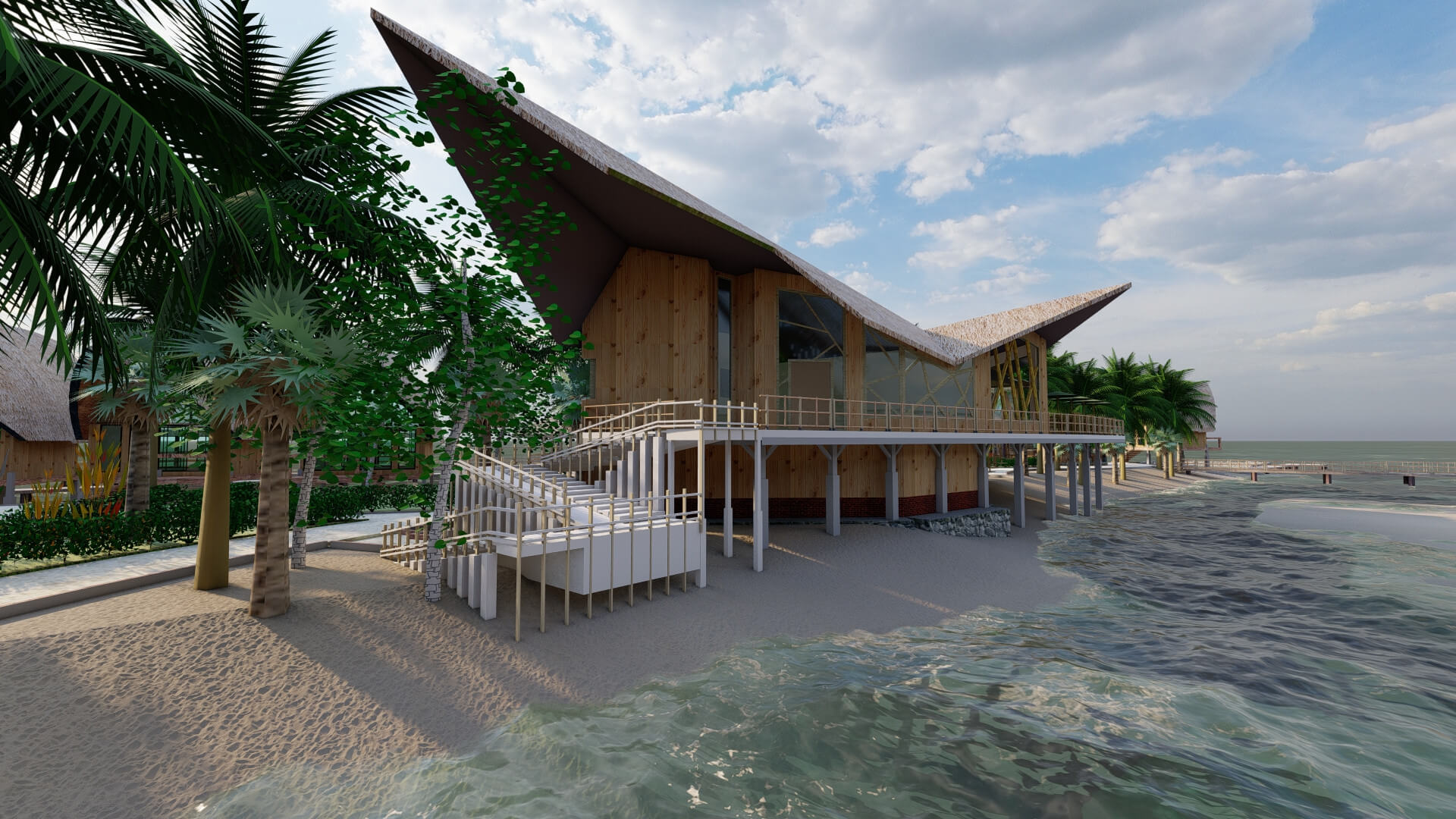 Tropical Hotel and Resort - 3D Model by AlphaGroup