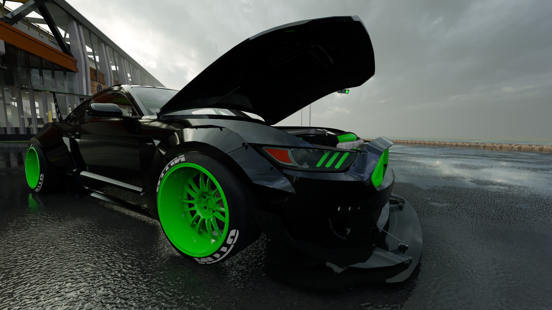 Tuned Ford Mustang - 3D Model by AlphaGroup