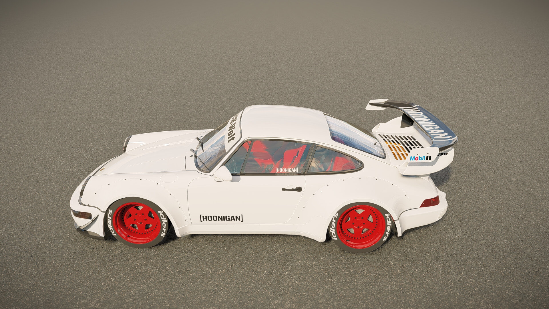 Tuned Porsche 911 Turbo 1991 - 3D Model by AlphaGroup