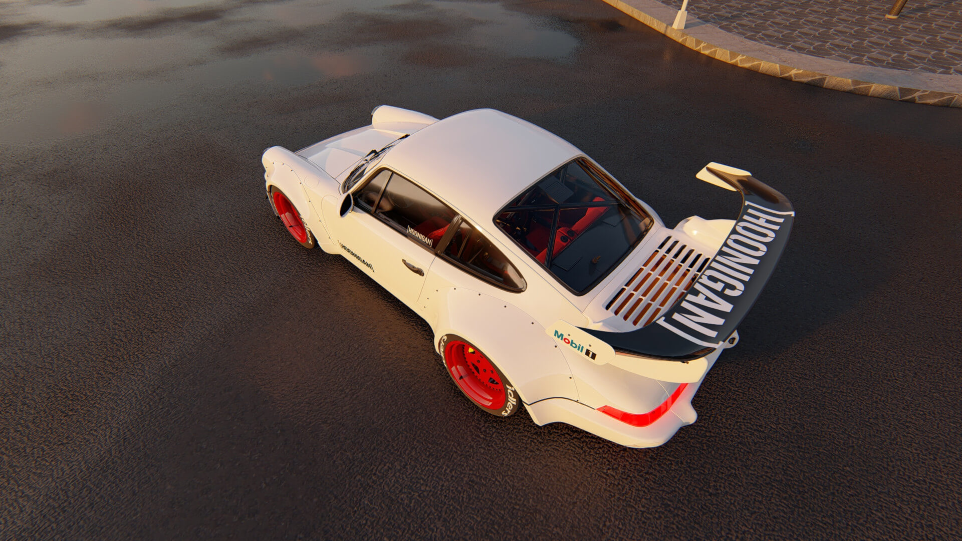 Tuned Porsche 911 Turbo 1991 - 3D Model by AlphaGroup